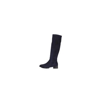 Stefano Lauran Elegante dunkelblaue Wildlederstiefel - - Shoes - Damen - Blau - 39 EU