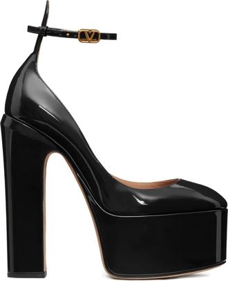 Valentino Garavani escarpins Tan-Go 155 mm &agrave; plateforme - Noir