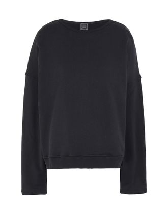 8 by YOOX ORGANIC JERSEY L/SLEEVE CREW-NECK SWEATER