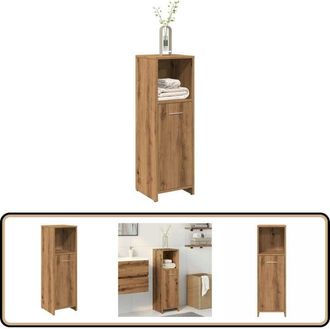 vidaXL Badschrank Artisan-Eiche 30x30x95 cm Holzwerkstoff - Vidaxl