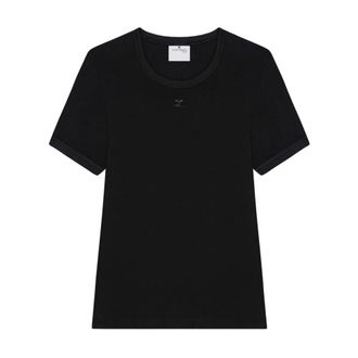 Courr&egrave;ges Schwarzes Oberteil mit Rundhalsausschnitt - - Tops - Damen - Schwarzk - M