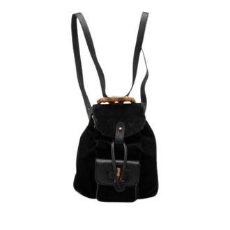 Gucci Pre-owned Bamboo Rucksack - - Pre-owned - Damen - Schwarzk - ONE SIZE