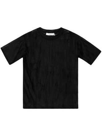 Iro t-shirt &agrave; effet us&eacute; - Noir