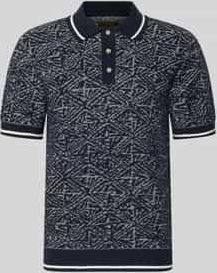 Jack & Jones Regular Fit Poloshirt im Allover-Look