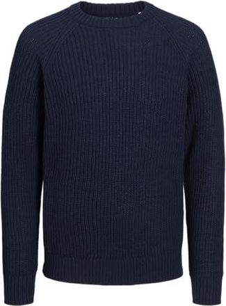 Jack & Jones Jjjones Knit Crew Neck Pull en Tricot, Blazer Bleu Marine, XL Homme