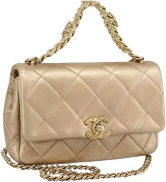 Chanel Sac bandouli&egrave;re vintage doccasion - Femme - Pre-owned - Jaune - Taille: ONE Size