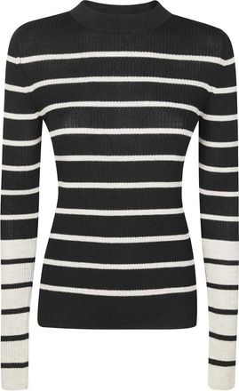 8pm 8Pm, Femme, Pulls, Noir, Taille: 42 FR Maglia Oversize Bacchetta Arabesque