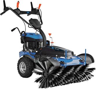 Gude G&uuml;de - Kehrmaschine Benzin gkm 100.1 1m Breite mit Besen, Schneeschild und Auffangbeh&auml;lter