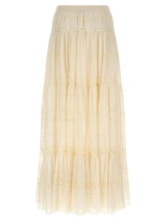 Ermanno Scervino Womens White Cotton Mini Skirt