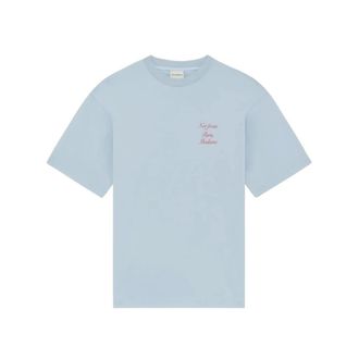 Dr&ocirc;le de Monsieur Not From Paris Madame Calligraphy T-Shirt - - Tops - Herren - Blau - 2XS