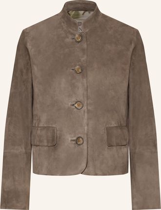Meindl Trachten-Lederjacke Lop&eacute;ra braun