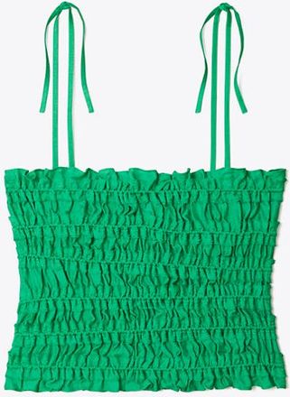 Tory Burch Damen Gesmoktes Top aus Viskose