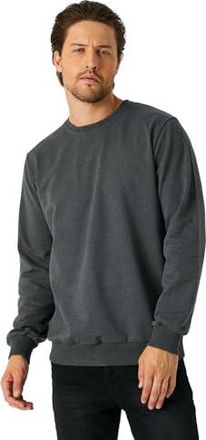 Comeor Sweat Pull Homme sans Capuche Pullover Sweatshirts (Gris Foncé XL)