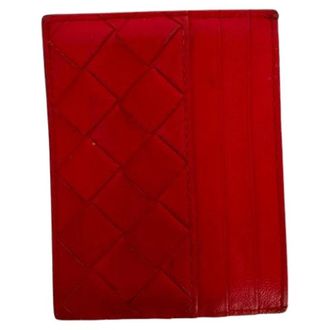 Bottega Veneta Pre-owned Intrecciato Kartenetui - - Pre-owned - Damen - Rot - ONE SIZE