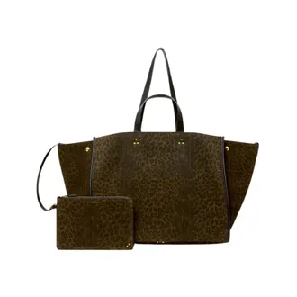 Jerome Dreyfuss L&eacute;on M Tote Bag - - Bags - Damen - Braun - ONE SIZE