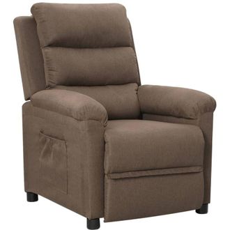 vidaXL Relaxsessel Taupe Stoff Vidaxl