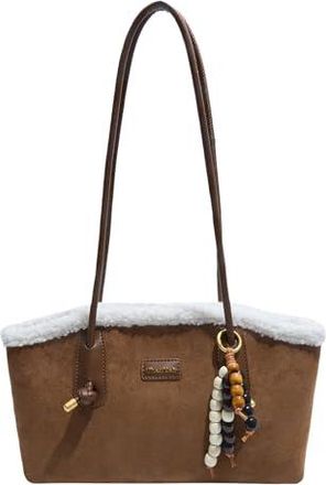 Generic Sac &agrave; bandouli&egrave;re en daim synth&eacute;tique pour femme, grande capacit&eacute;, tendance, sac &agrave; main &agrave; longue poign&eacute;e, sac fourre-tout polyvalent, sac &agrave; main pour 