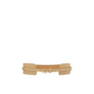 Kazar Beiger Leder G&uuml;rtel 2in1 - - Accessories - Damen - Beige - 90 CM
