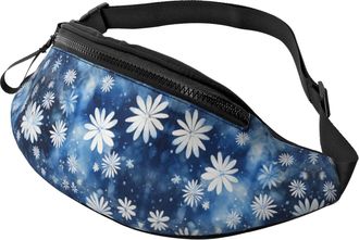 Generic Verstellbarer H&uuml;fttasche Blumenmuster H&uuml;fttaschen H&uuml;fttasche Bauchtasche F&uuml;r Wandern Aktivit&auml;ten Radfahren 14X35Cm