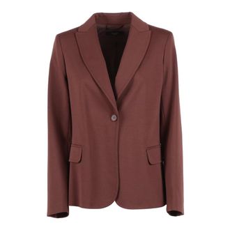 Max Mara Giacca in Jersey - Femme - Vestes - Brun - Taille: 44 FR