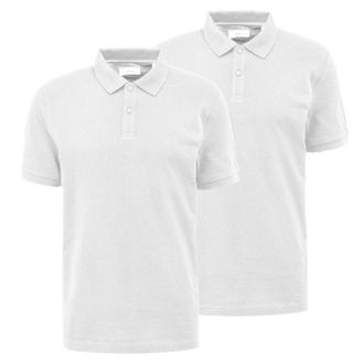 s.Oliver Herren Poloshirt | 2 Stück (DE/NL/SE/PL, Alphanumerisch, XL, Regular, Regular, 2 x weiß)