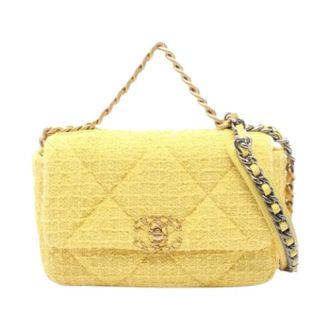 Chanel Sac bandouli&egrave;re vintage Pre-owned - Femme - Pre-owned - Jaune - Taille: ONE Size