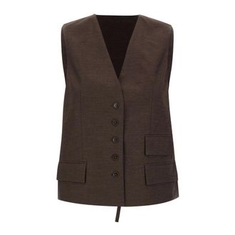 Birgitte Herskind Femme, Vestes, Brun, Taille: 42 FR Samos Vest