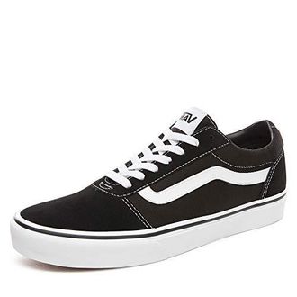 Vans Ward Homme, (SUEDE/CANVAS) BLACK/WHITE, 42.5 EU