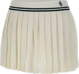 Sporty & Rich Femme, Jupes, Blanc, Taille: 38 FR SRC Abigail Skirt