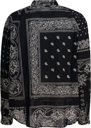 KAPITAL Hemd mit Paisleymuster - Schwarz