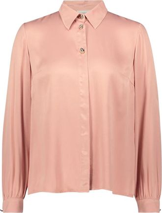 Cartoon Satinbluse - - Blouses & Shirts - Damen - Beige - XL