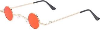 BESPORTBLE Lunettes de Soleil R&eacute;tro Unisexe Rondes Style Punk Cadre M&eacute;tal Protection UV pour Plage F&ecirc;te Anniversaire