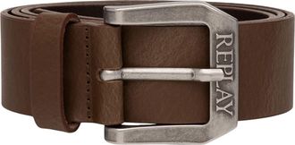 Replay Herren Gürtel aus Leder, Dk Brown Wood 110 (Braun), 110
