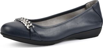White Mountain Damen Charmed Ballerinas, Marineblau/glatt, 40 EU