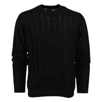A|X Armani Exchange Schwarzer Pullover- stilvolles Modell - - Knitwear - Herren - Schwarzk - XL