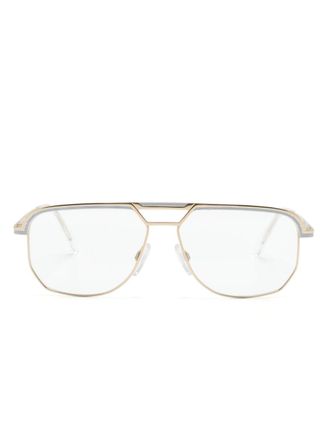 Cazal lunettes de vue 7101 à monture pilote - Or