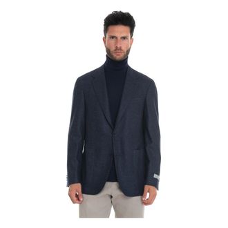 Canali Veste 2 boutons - Homme - Costumes - Bleu - Taille: L