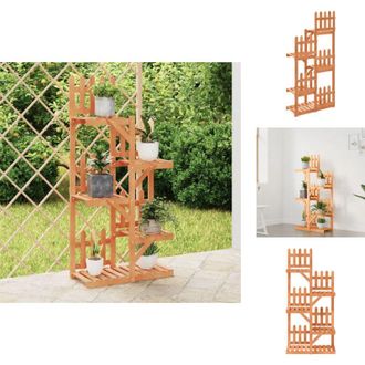 vidaXL Vidaxl - Blumenst&auml;nder 60x25x130 cm Massivholz Tanne - Holzpflanzenst&auml;nder - Tannenzapfenst&auml;nder - Blumentr&auml;ger - Gartendekoration - Outdoorm&ouml;bel