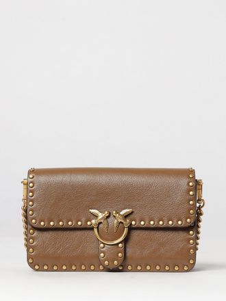 Pinko Mini sac Love One Slouchy en cuir avec broderie monogramme et logo Love Birds