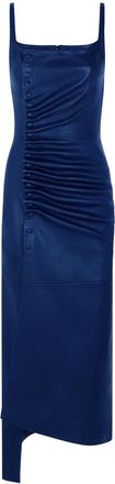 Paco Rabanne Draped Midi Dress - - Dresses - Damen - Blau - M