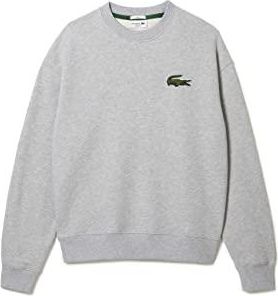 Lacoste Sweatshirt Loose Fit Mixte, Argent Chine, M