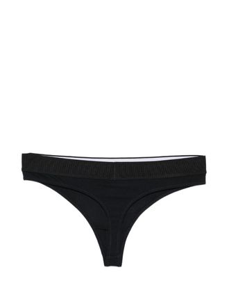 Tom Ford Womens Slip Thong Black Modal Slips & Camisoles
