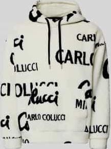 Carlo Colucci Oversized Hoodie mit K&auml;nguru-Tasche