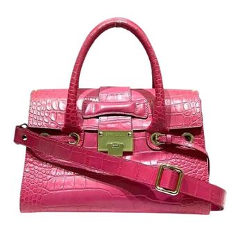 Jimmy Choo London Pre-owned Rosalie Leder Handtasche - - Pre-owned - Damen - Rosa - ONE SIZE