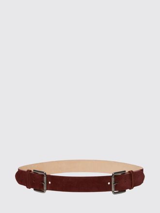 Max Mara Ceinture r&eacute;glable en cuir su&eacute;d&eacute; avec double boucle