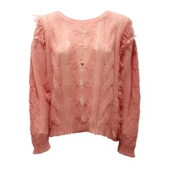 Twinset 212Tp3410 Wollmischungs-Pullover - - Knitwear - Damen - Rosa - XS