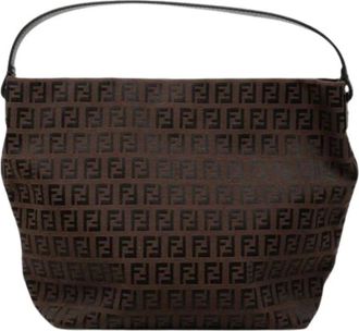Fendi Pre-owned Canvas Shoulder Bag - - Pre-owned - Damen - Braun - ONE SIZE