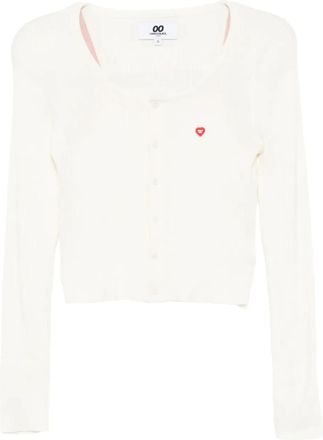 Chocoolate Top mit Logo-Stickerei - Nude