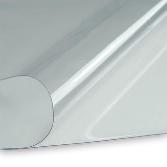 Lysel Klarsichtfolie für Bootspersenning Transparent Stärke 0,50mm Breite 137cm UV-beständig