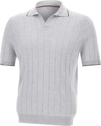 Gran Sasso Homme, Pulls, Gris, Taille: L V-neck Tricots